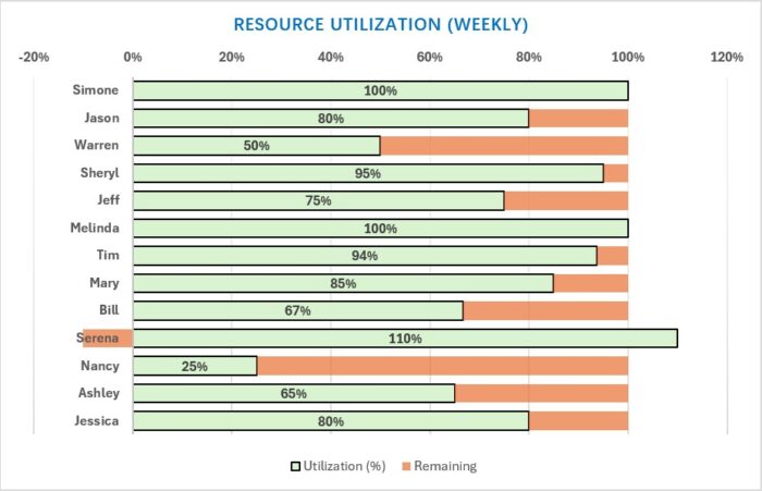 Resource Utilization Chart – Template Toolbox